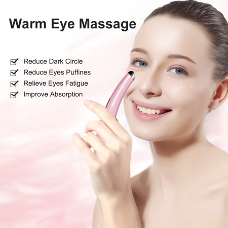 SalemHms Portable Eye Massager Wand with 40℃ Heated & Sonic Vibration ...