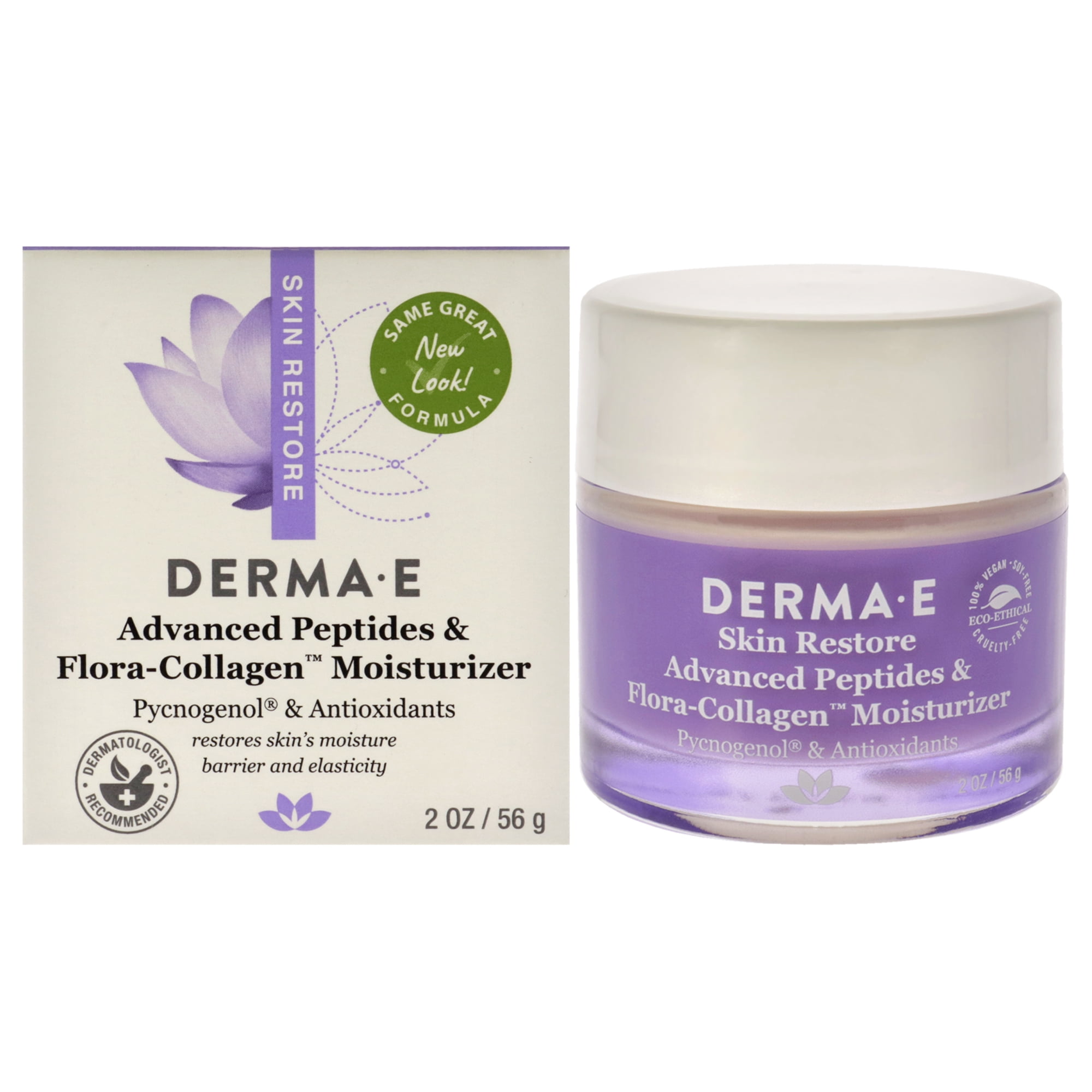 Hidratante avanzado con péptidos y colágeno de Derma-E para unisex - Hidratante de 2 oz Derma-E ...