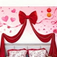 Red Velvet Bow Knot Hanging Decoration With Chain Beads For Gift ...