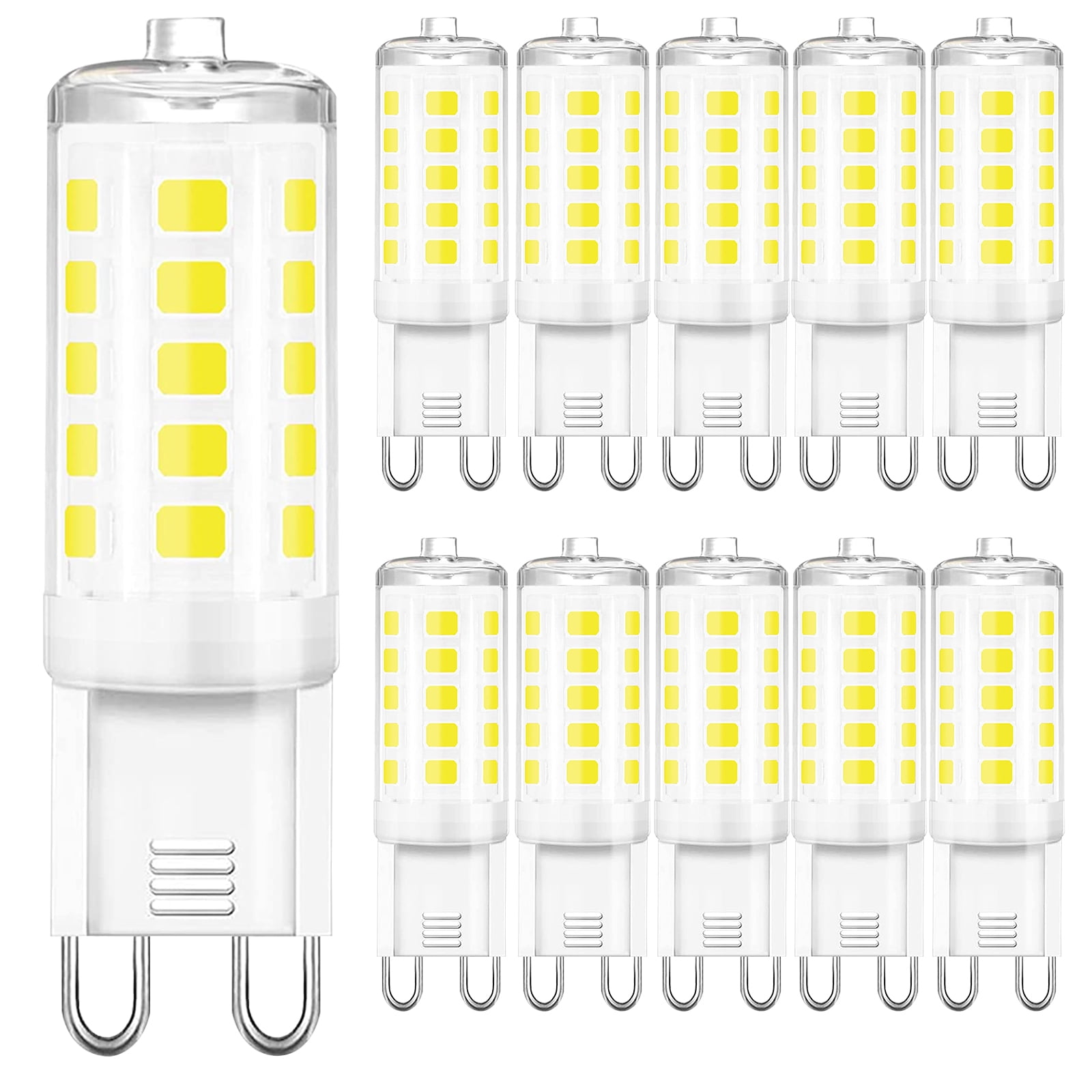 Rosnek G9 LED Light Bulb Bi Pin Base, G9 Base Bulbs for Chandeliers, 4W ...