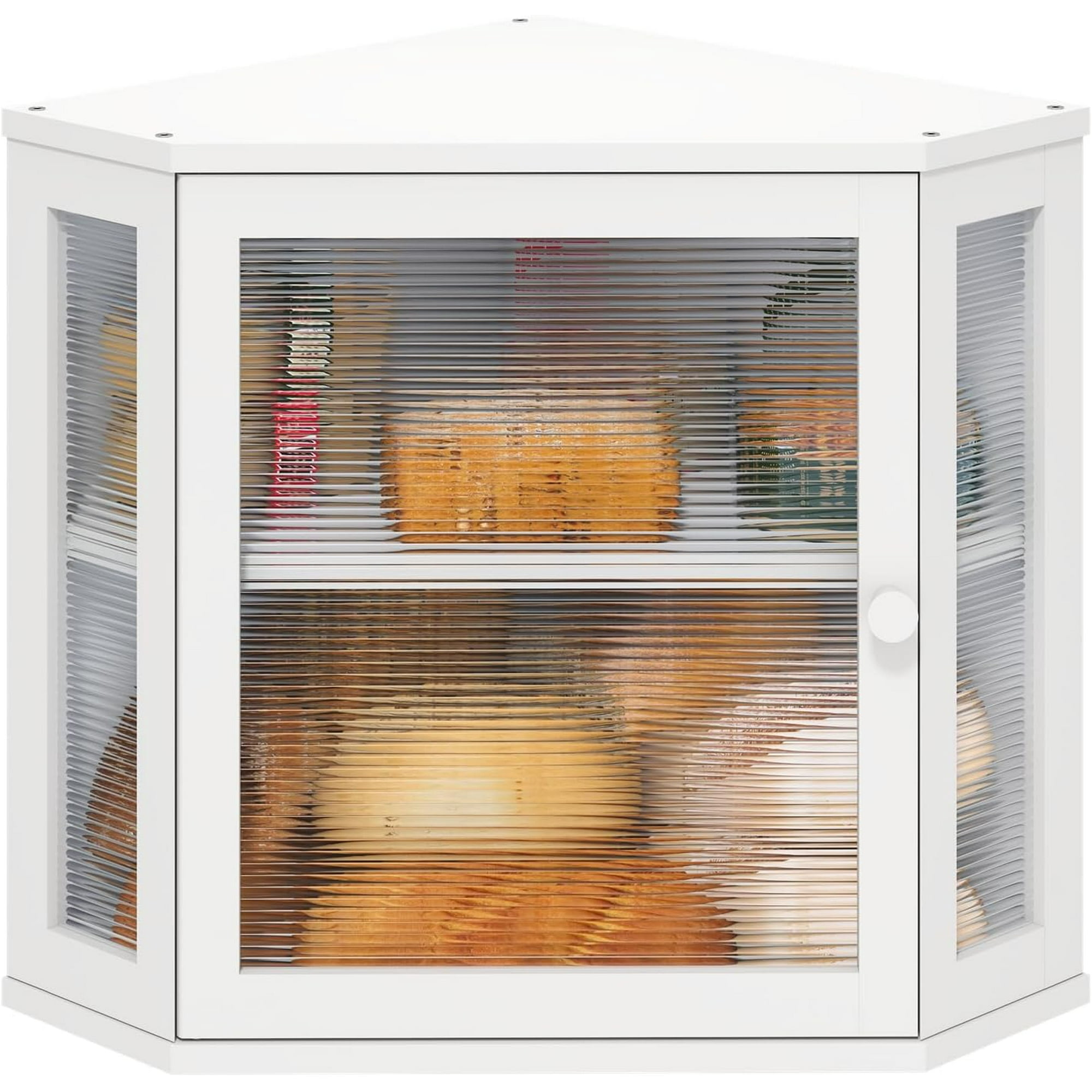 Click here for Unbranded Corner Bread Box For Kitchen Counter  Wh... prices