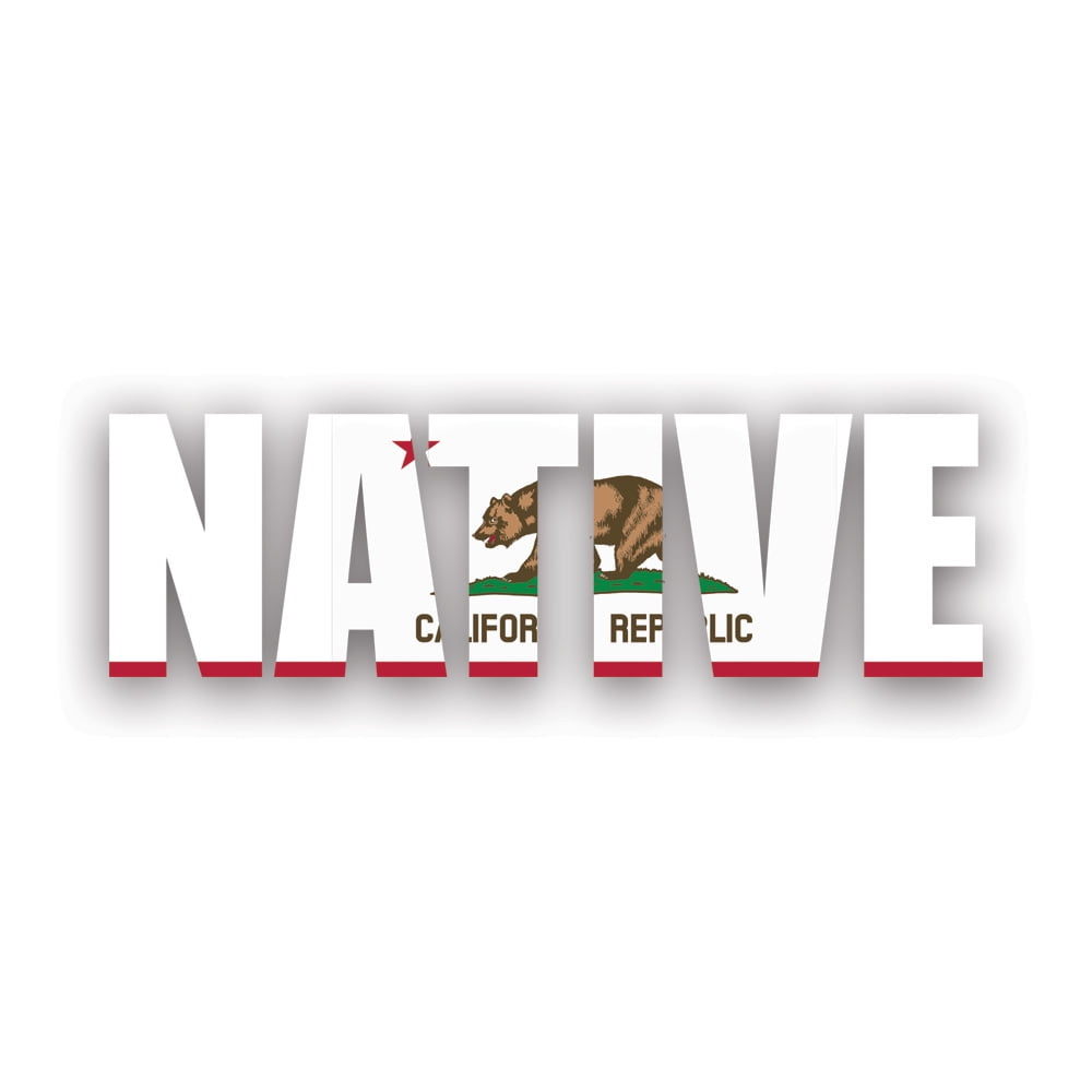 California Native Sticker Decal - Self Adhesive Vinyl - Weatherproof ...