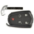 HQRP Remote Key Fob Shell Case Keyless Entry W/5 Buttons for Cadillac ...