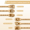 6Pcs Bamboo Spoons Knifes Forks Flatware for Dessert Forest Animals ...