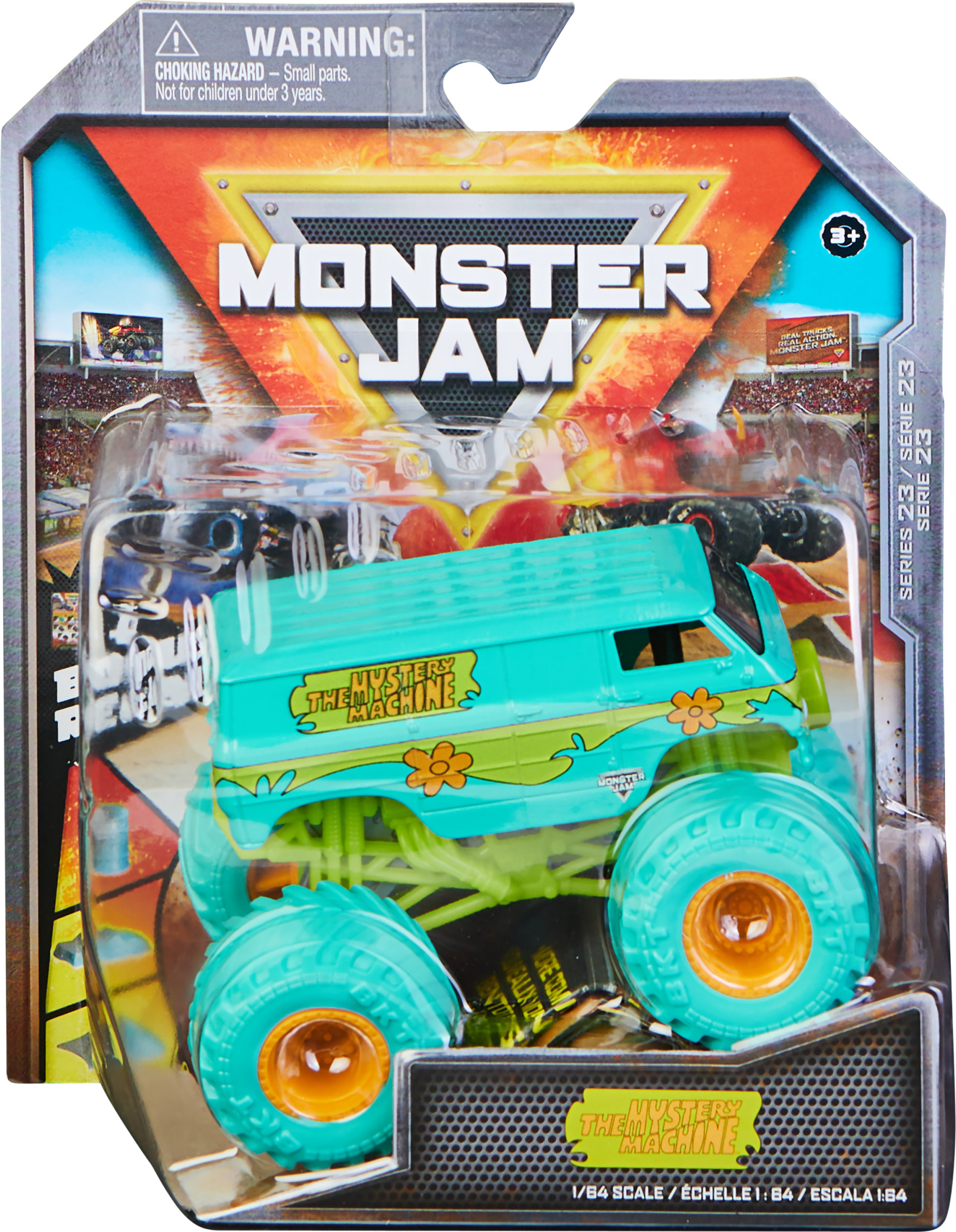 Monster Jam 1:64 Mystery Machine Monster Truck, Nitro Neon Series ...