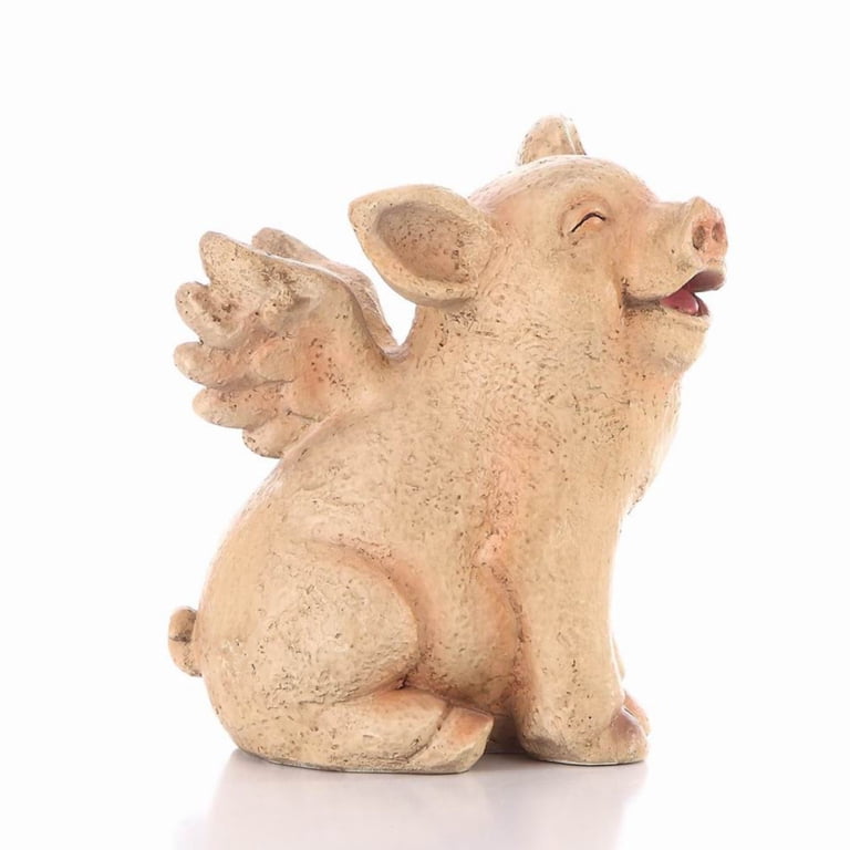 Ceramic Pig With Wings