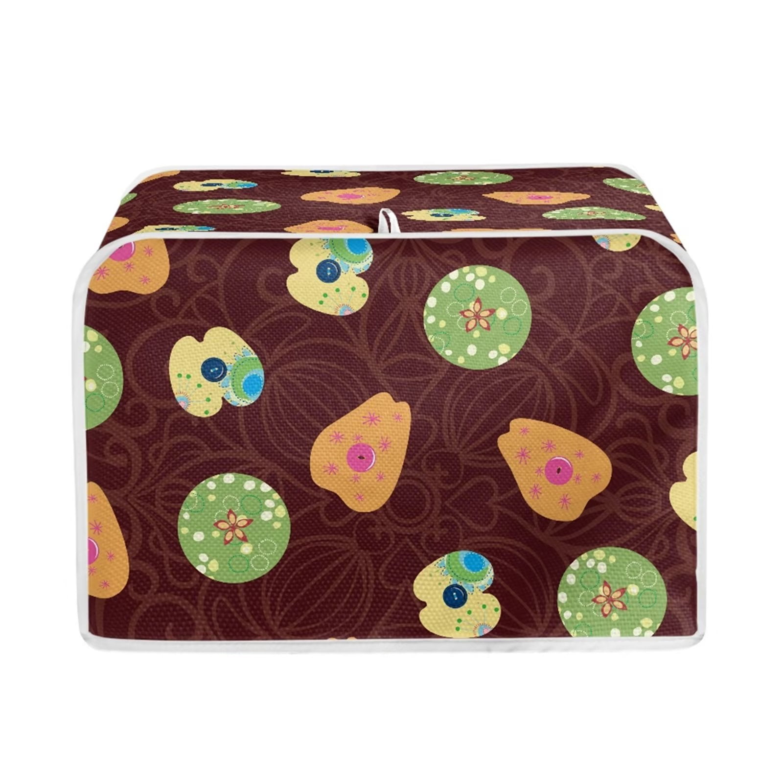 FKELYI 2-Slice Toaster Covers Durable Floral Apple Wide Slot Toaster ...
