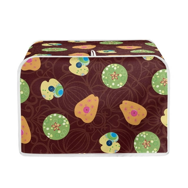 FKELYI 2-Slice Toaster Covers Durable Floral Apple Wide Slot Toaster ...