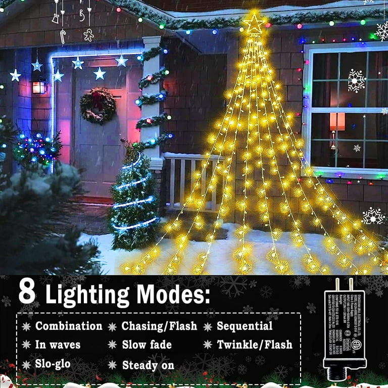 Magotan Outdoor Christmas Decorations 350 Led Christmas 45 Off