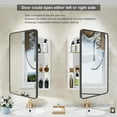 WallBeyond Aluminum Medicine Cabinet with Mirror Round Corner Rectangle ...