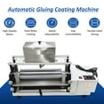 Automatic Double-Sided Gluing Machine 15.35" Steel Roller Glue Coating ...