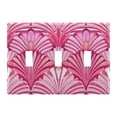 Pink Striped Shells Light Switch Plate Covers 2 Gang Wall Plate ...