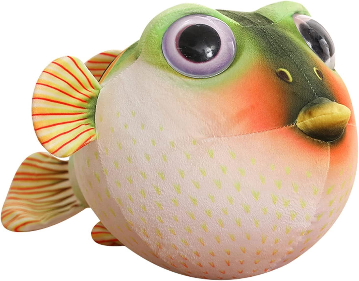 Lifelike Yellow Pufferfish Boxfish Stuffed Plush Toy-Sea Animals ...