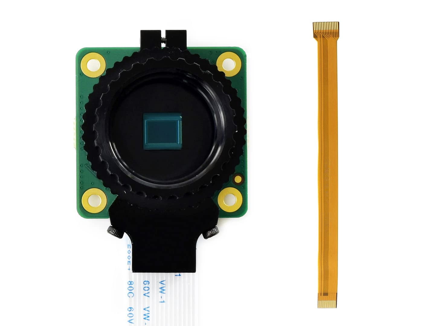 Waveshare Accessory Compatible with Raspberry Pi HQ Camera 12.3MP IMX477 Sensor High Sensitivity ...