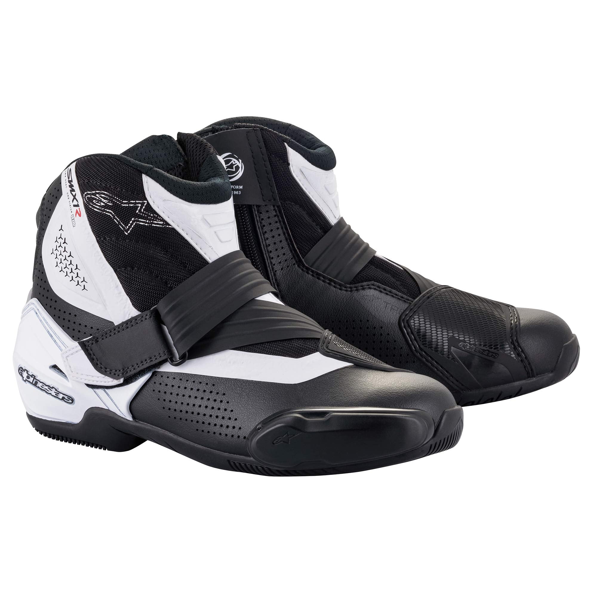 Botas de moto Alpinestars SMX-1 R V2 ventiladas en negro/blanco 44 ...