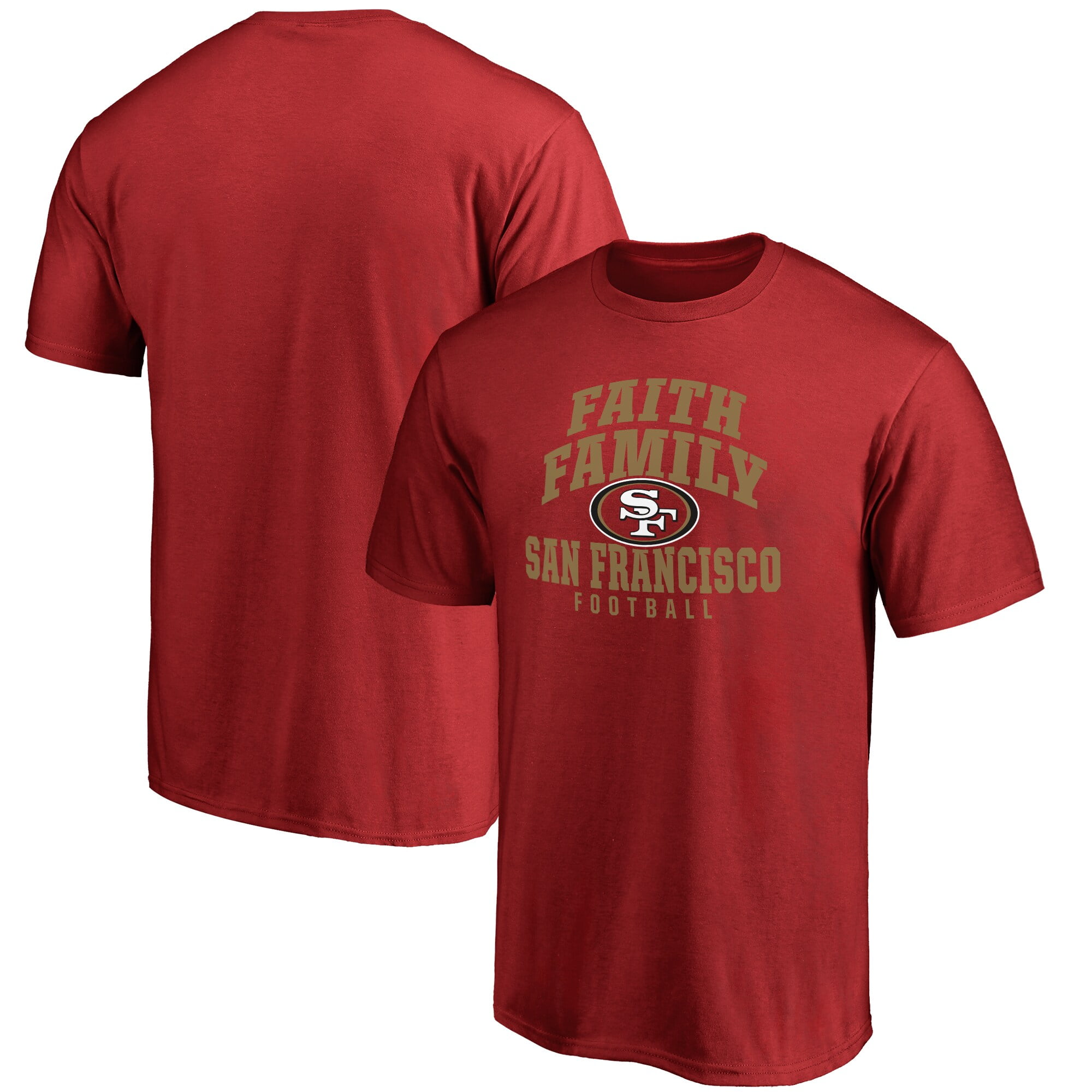 San Francisco 49ers NFL Pro Line Faith Family T-Shirt - Red - Walmart ...
