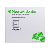 "Molnlycke Mepilex Border Lite Foam Dressing, 1.6"" X 2"" Square ...