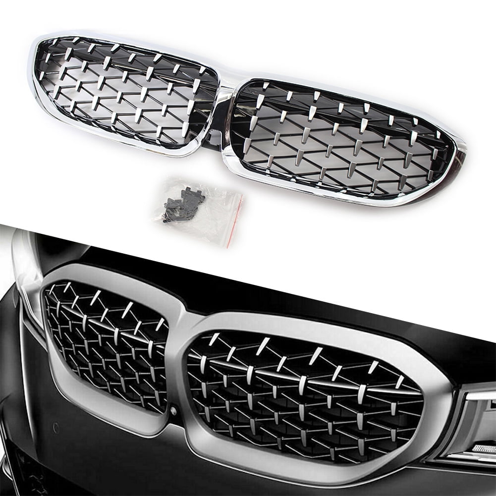 BFY Car Diamond Style Grill For BMW New 3 Series G20 2019-2020 Chrome ...