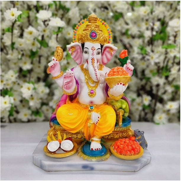 Ganesha Statue Lord Ganesha Idol Hindu God Ganesha Sculpture Large ...