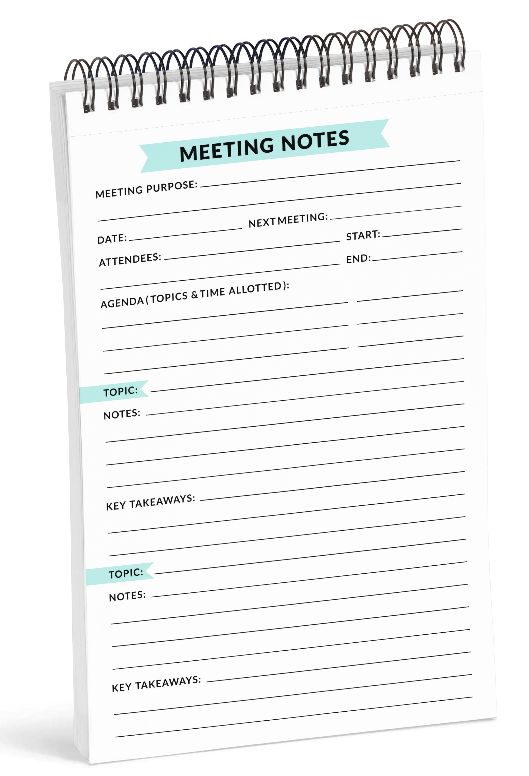 Inkdotpot To Do List Notepad 6 X 9 Paper Stationery, Classic White ...