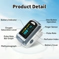 HealthTree Fingertip Pulse Oximeter, Blood Oxygen Monitor, Heart Rate ...