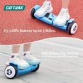 GOTRAX MARS Kids Hoverboard, 6.5" Wheels, Music Speaker, LED Lights ...