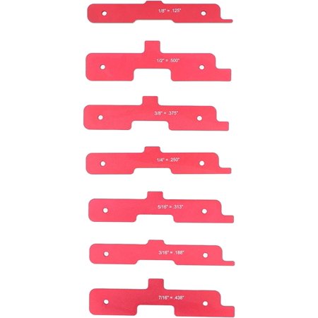 7Pcs Guage Block Set Router Table Set Up Bars Aluminum Alloy Precise ...