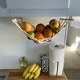 WJSXC Handmade Cotton Rope Hanging Fruit Basket for Kitchen Storage ...