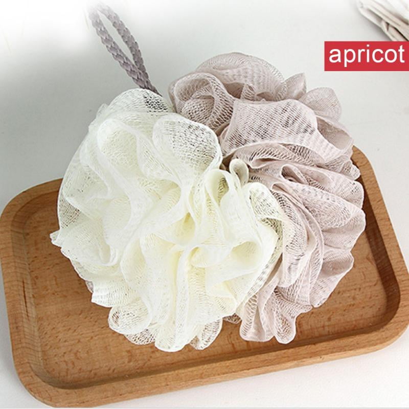 Two Color Soft Bath Shower Sponge Exfoliating Loofah Mesh Pouf Body