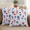 250th Anniversary Ice Cream Throw Pillow Covers 16 x 16 Inch Pillow ...