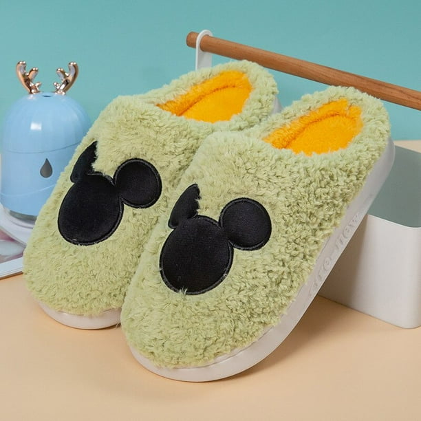 Disney dessin animé automne et hiver Mickey laine Couple coton ...