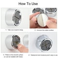 AOWOO 6 Pcs Push-In Towel Holder, Round Self-Adhesive, No-Drill, for ...