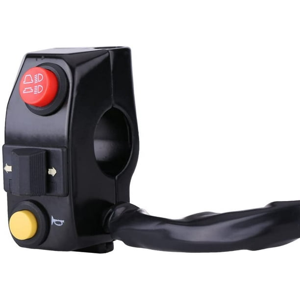 7/8" Motorcycle Handlebar Control Switch Universal Handlebar Mount Switches with Horn Turn ...