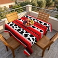 Abstract Animals Milk Cow Skin Texture Table Cloth 54x54in, Waterproof ...