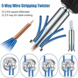 Pebbuoy Wire Twisting Tool, Wire Stripper and Twister, Quick Connector ...