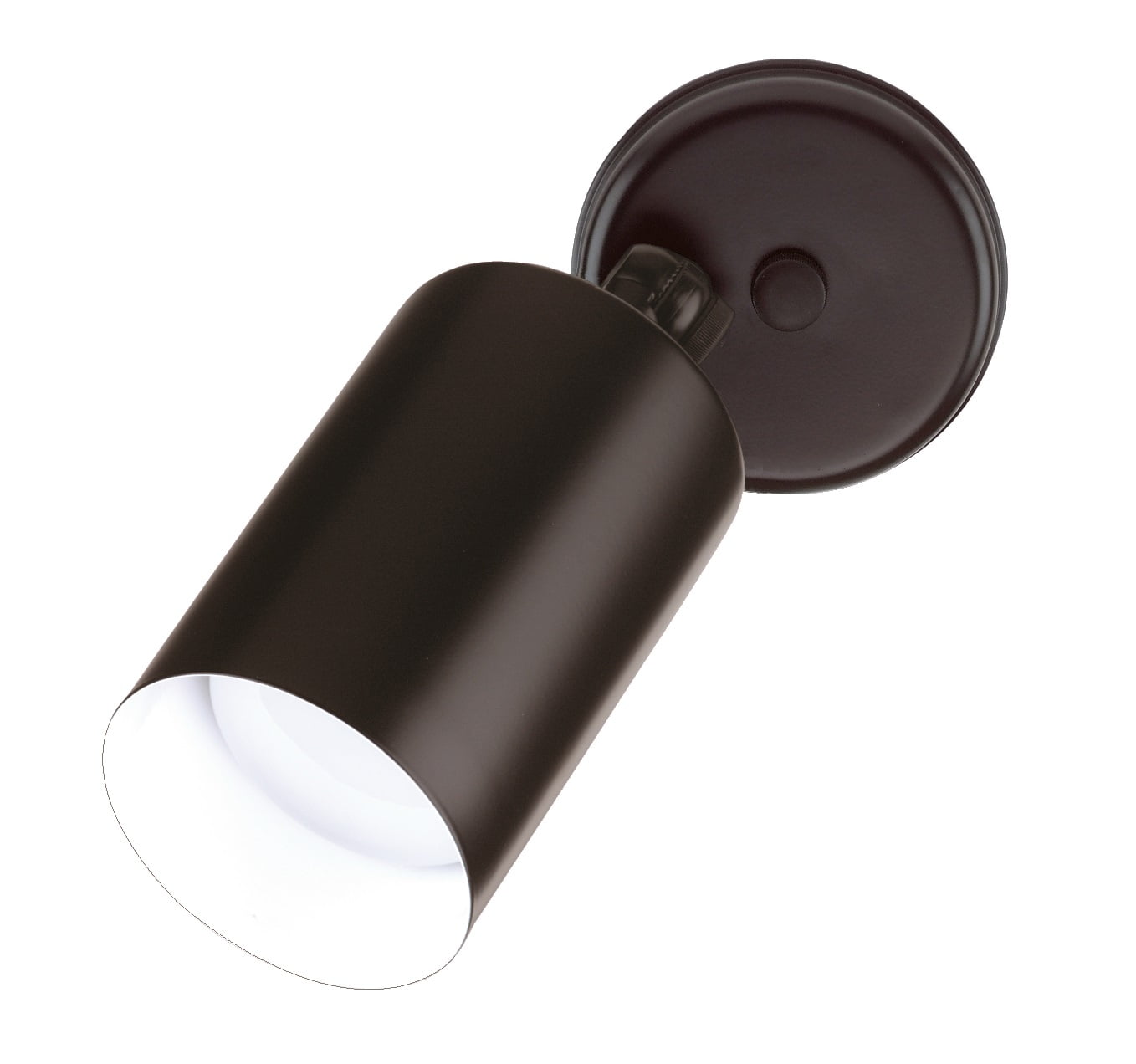 NICOR Lighting 75-Watt Cylindrical Adjustable Bullet Light, Black ...