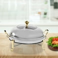 Denest 3.17QT Round Catering Chafing Dish Commercial Stainless Steel ...