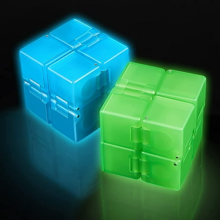 Gejoy 2 Packs Infinity Cube Toys Fidget Blocks, Mini Infinity Cube Desk ...