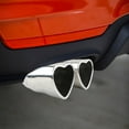 Kieccall Heart-Shaped Dual Exhaust Pipe Tip, Car Modified Tailpipe with ...