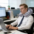 Travel Pillows U Shape Memory Foam Blue Bohemian Plane Neck Pillows ...