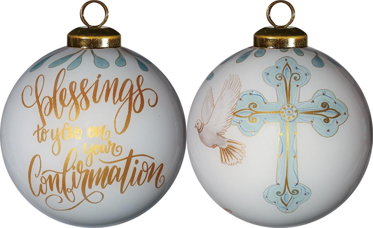 Inner Beauty Blessings On Your Confirmation Hand Painted Glass Ornament ...