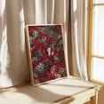 Affixzi Christian Wall Decor, Religious Print, Vibrant Red Flower Field ...