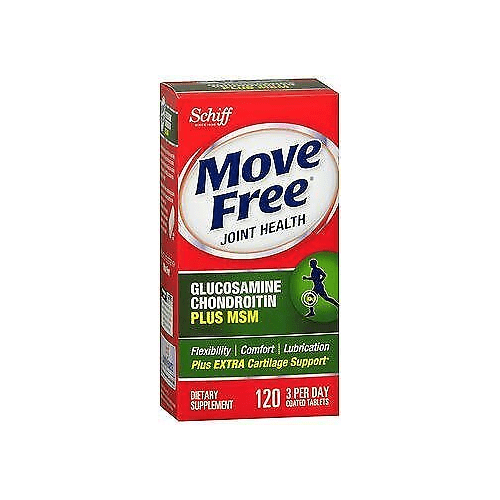 Schiff Move Free Advanced Plus Joint Health with MSM Tablets, 120 Ct, 5 ...