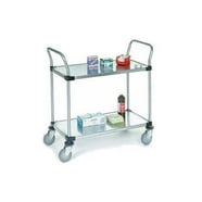 Quantum Storage WRC-1848-2CG Wire & Solid Shelf Mobile Utility Carts ...