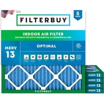 Filterbuy 20x25x4 MERV 13 Pleated Air Filters for HVAC, AC & Furnace ...