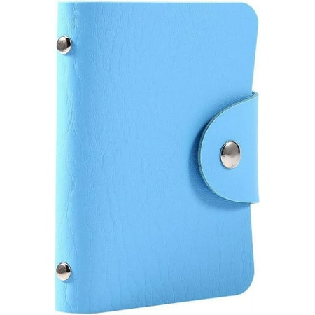 24 card slots double-sided card PU leather credit card storage book ...