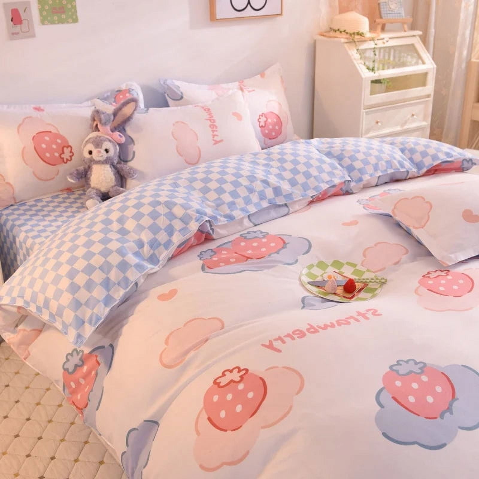 Juego de cama Kawaii Bunny Fruit Hugging | Bodega Aurrera en línea