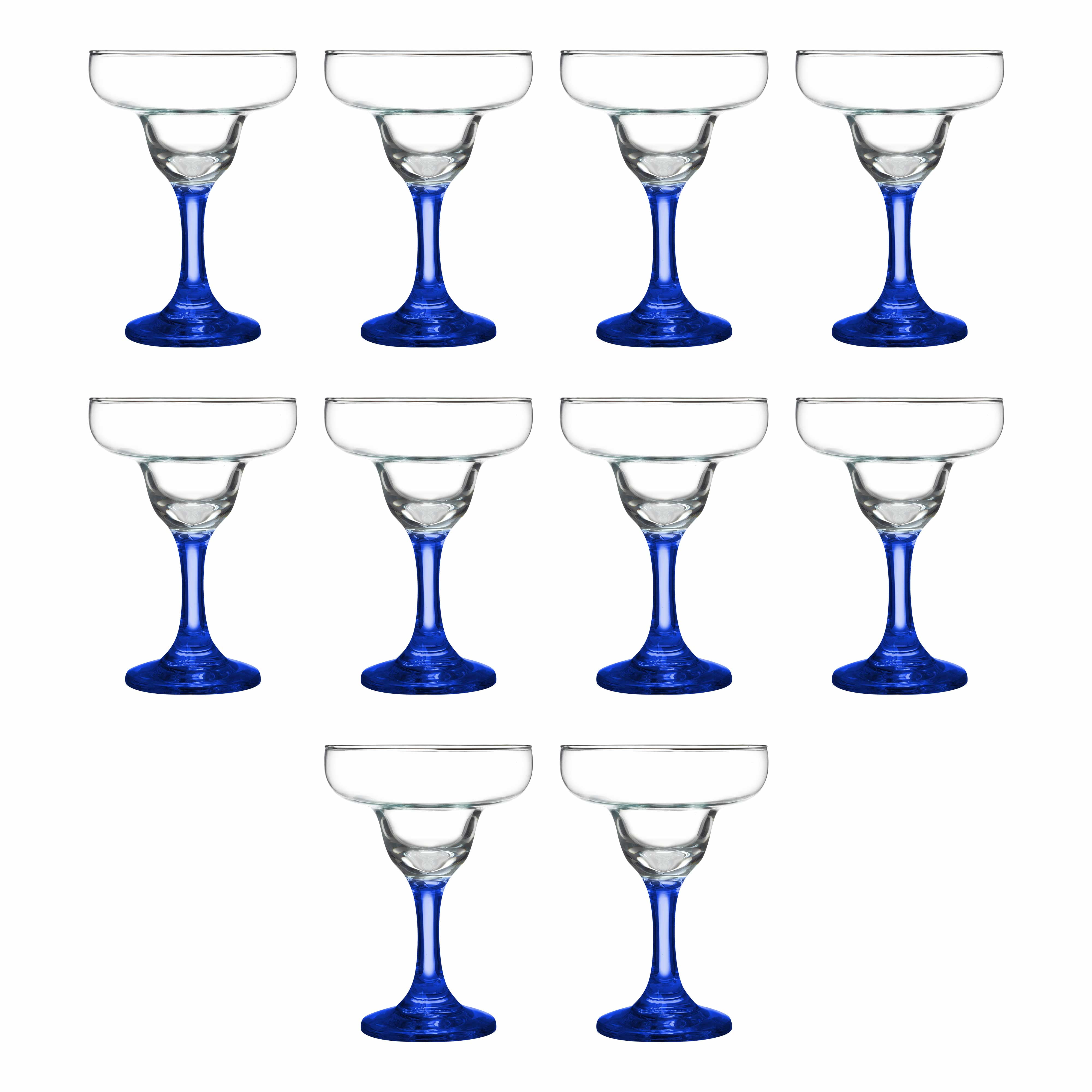 10 Margarita Glasses Set, 9 oz. - Classic, Smooth, Barware, Glassware ...