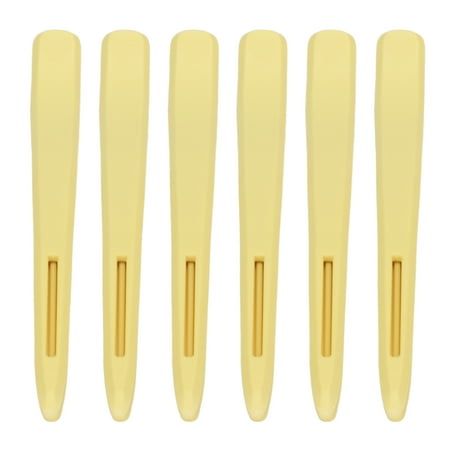 Haircut Clamp, Yellow 6Pcs Hair Sectioning Clip Practical Duck Billed ...