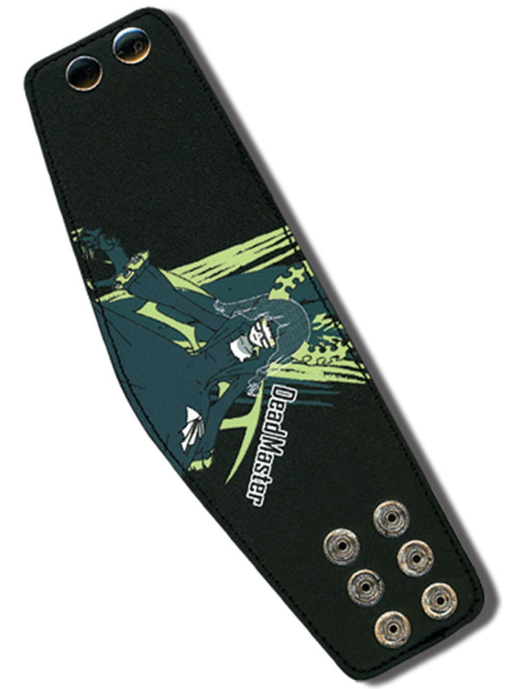 Black Rock Shooter Men's Dead Master Leather Anime Wristband - Walmart.com